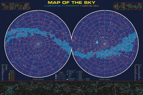 Map of the Sky Poster – Sloan Museum & Longway Planetarium
