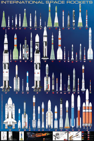 International Space Rockets Poster – Sloan Museum & Longway Planetarium