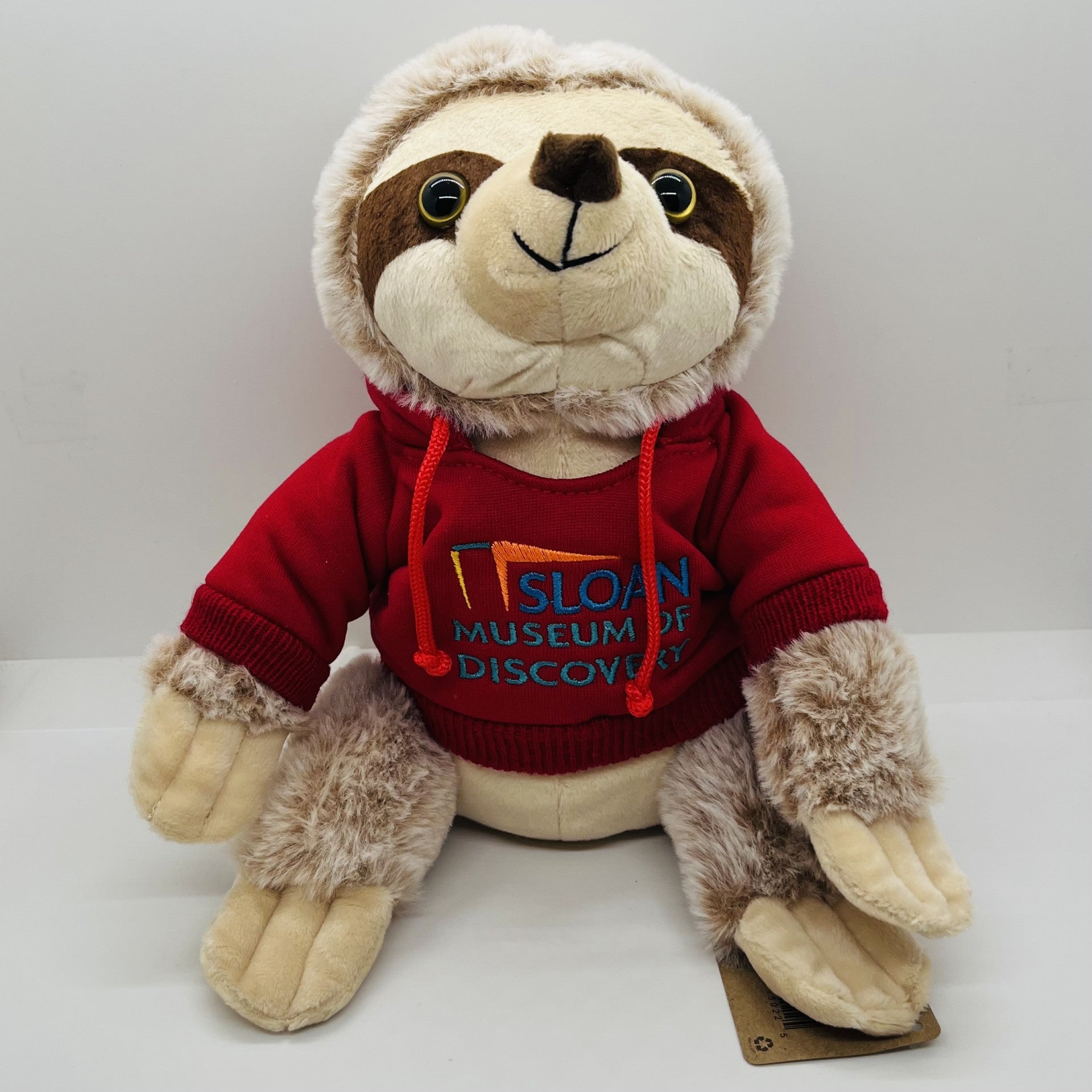 Sloan Museum of Discovery Logo 9" Hoodie Sloth Plush - Choose Your Col ...